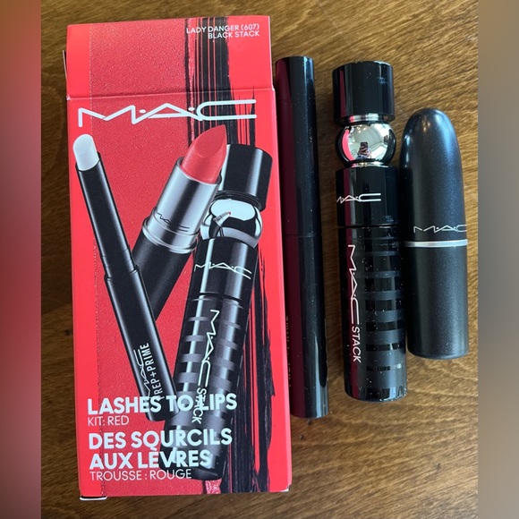 MAC Cosmetics | Makeup | Mac Lashes To Lips Black Stack Kitred Lady ...